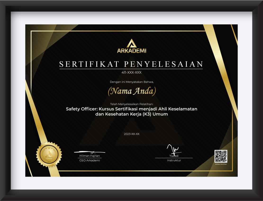 Safety Officer: Kursus Sertifikasi menjadi Ahli Keselamatan dan Kesehatan Kerja (K3) Umum