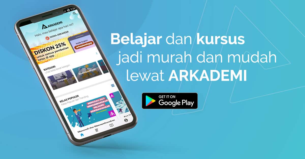 Panduan Belajar di Arkademi melalui Mobile App Android